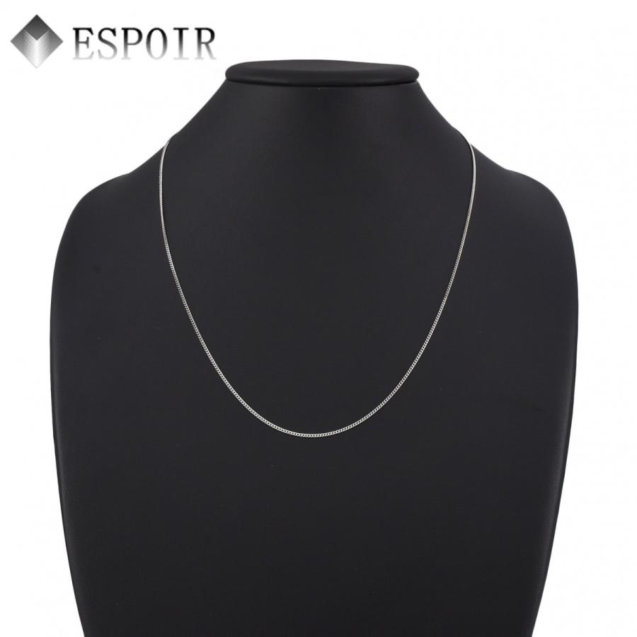 プラチナ850 喜平 チェーンネックレス PT850 2面カット 0.35φ 幅約1.20mm 50cm 約3.50g メンズ レディース キヘイ チェーン : ESPOIR(エスプワール ...