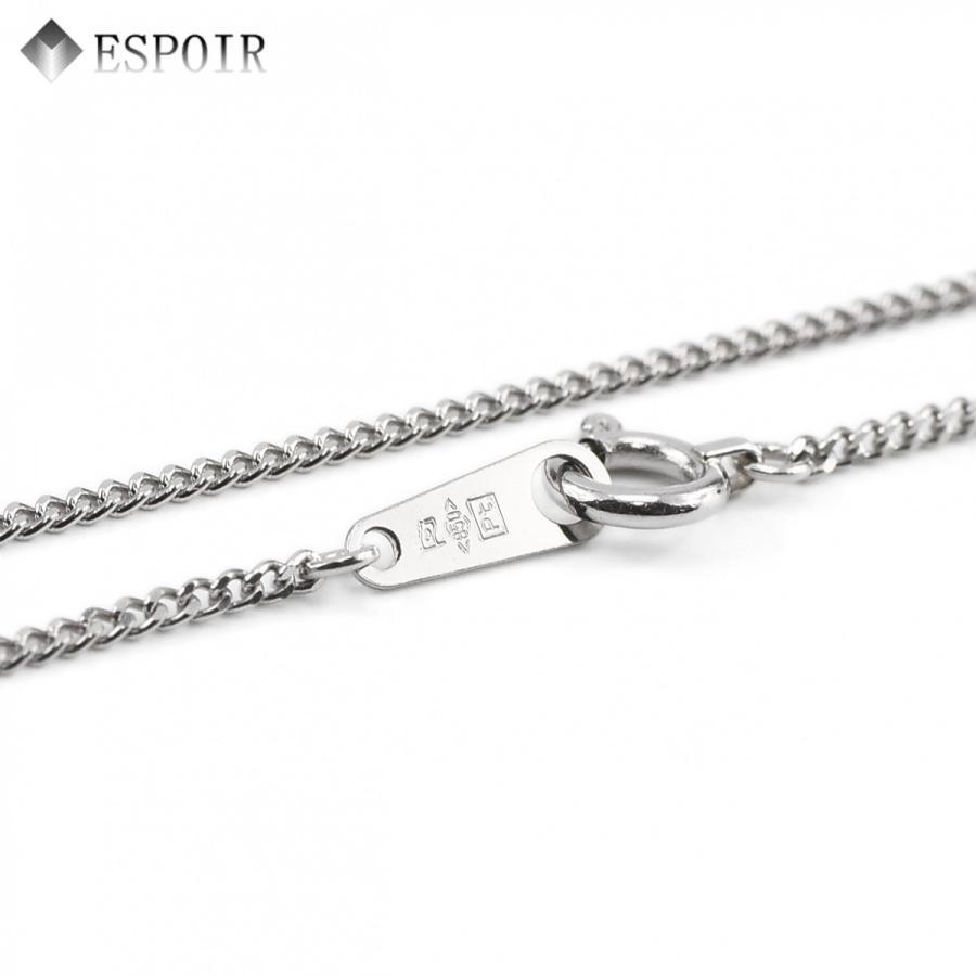 プラチナ850 喜平 チェーンネックレス PT850 2面カット 0.35φ 幅約1.20mm 50cm 約3.50g メンズ レディース キヘイ チェーン : ESPOIR(エスプワール ...