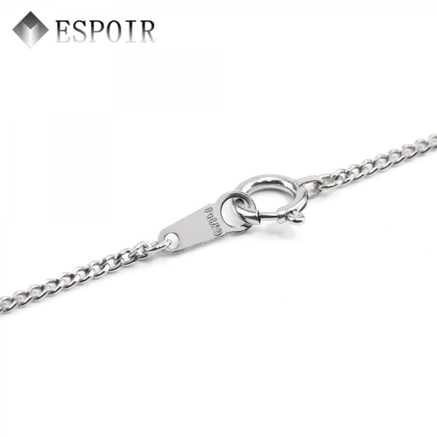 プラチナ850 喜平 チェーンネックレス PT850 2面カット 0.40φ 1.3mm幅 43cm 約3.73g 刻印入り メンズ レディース キヘイ チェーン :PT8500N10 ...