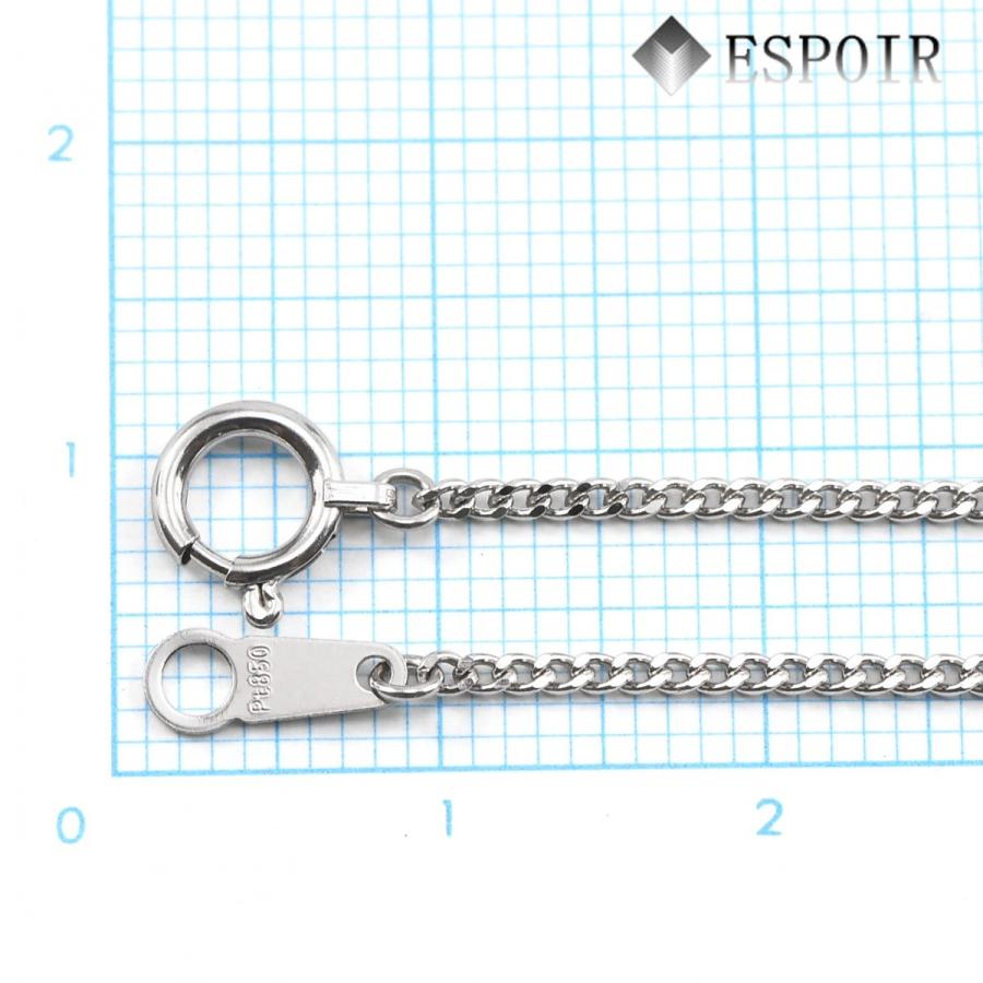 プラチナ850 喜平 チェーンネックレス PT850 2面カット 0.40φ 1.3mm幅 43cm 約3.73g 刻印入り メンズ レディース キヘイ チェーン : pt8500n10 ...