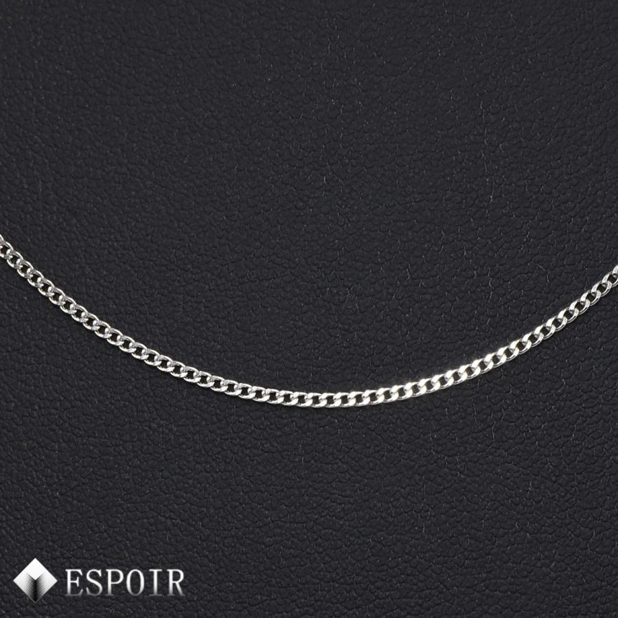 プラチナ850 喜平 チェーンネックレス PT850 2面カット 0.40φ 1.3mm幅 50cm 約4.32g 刻印入り メンズ レディース キヘイ チェーン : ESPOIR(エスプ ...