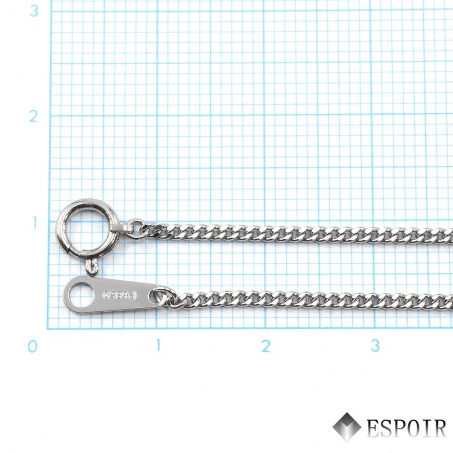 プラチナ850 喜平 チェーンネックレス PT850 2面カット 0.45φ 1.5mm幅 50cm 約5.70g 造幣局検定マーク 刻印入り メンズ レディース キヘイ チェーン ...