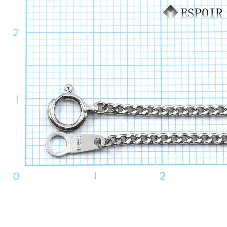 プラチナ850 喜平 チェーンネックレス PT850 2面カット 0.50φ 1.7mm幅 50cm 約6.63g 刻印入り メンズ レディース キヘイ チェーン :PT8500N20 ...