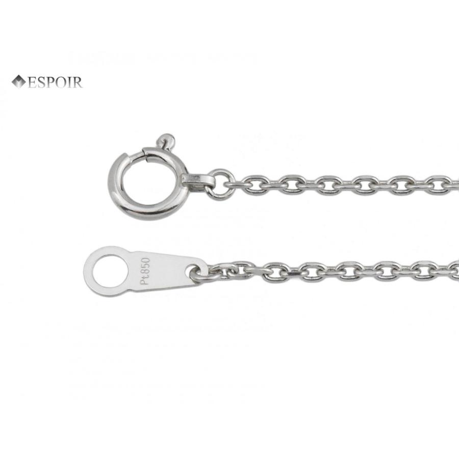 プラチナ850 角小豆 チェーンネックレス PT850 1.2mm幅 50cm 約4.8g 0.45φ 刻印入り メンズ レディース チェーン :PT850AZK-045-50:ESPOIR ...