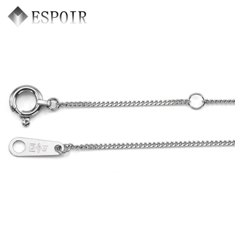 プラチナ850 喜平 チェーンネックレス PT850 2面カット 0.24φ 0.8mm幅 40cm 約1.50g 造幣局検定マーク 刻印入り メンズ レディース キヘイ チェーン ...