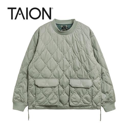 TAION タイオン ミリタリー ダウンプルオーバー TAION-100PML-1 ダークセージグリーン メンズ レディース アウター ジャケット ダウン 防寒 タウンユース ...