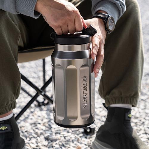 ピルモア PILMOA 大容量真空タンブラー2L E2000 Silber シルバー 真空タンブラー 魔法瓶 保冷 保温 ステンレス 真空断熱 保冷タンブラー 保温タンブラー ...