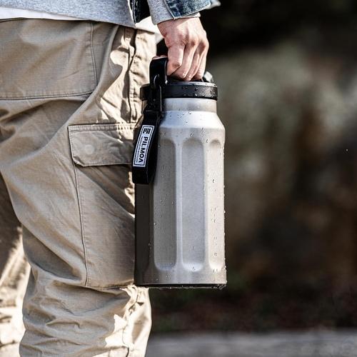 ピルモア PILMOA 大容量真空タンブラー2L E2000 Silber シルバー 真空タンブラー 魔法瓶 保冷 保温 ステンレス 真空断熱 保冷タンブラー 保温タンブラー ...