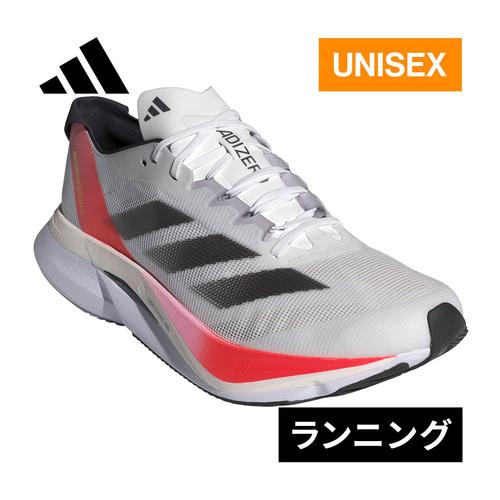 adidas アディダス アディゼロ ボストン 12 M MDF81 IF9210 ホワイト/メタリック/レッド メンズ レディース 2024 ...