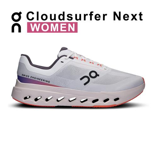 オン On クラウドサーファーネクスト 3WE30050256 White ｜ Flame ホワイト/フレーム レディース ランニングシューズ ...