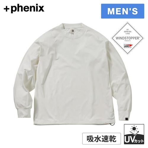 プラスフェニックス +phenix ドライドローコードロングスリーブTシャツ POT-25002 メンズ 2025春夏モデル トップス 長袖シャツ ロンT 紫外線カット機能 ...