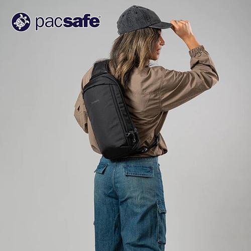 PacSafe パックセーフ pacsafe V テックスリング 2025春夏 スリングバッグ ワンショルダー ボディバッグ 斜め掛け 鞄 盗難防止機能付き タブレット収納 コンパクト ...