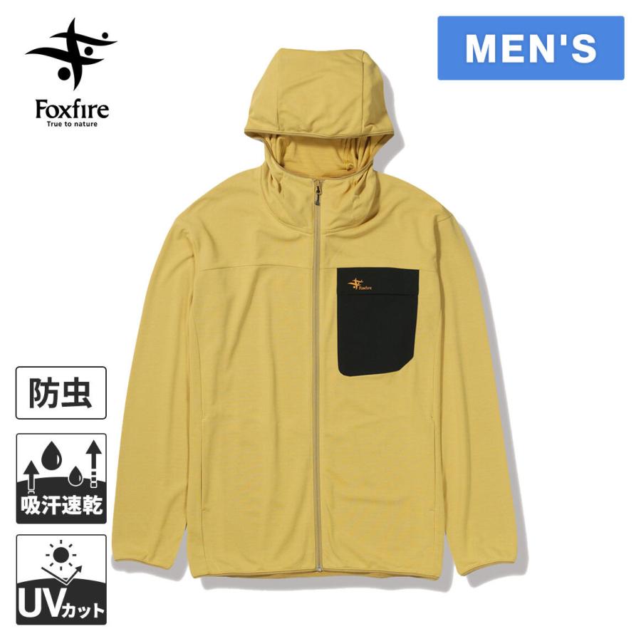 Foxfire（フォックスファイヤー） Foxfire SCプリモフーディ 5215591 メンズ パーカー スコーロンシリーズ 防虫 吸汗速乾 UVカット アウトドア フーディ 着る防虫 ...