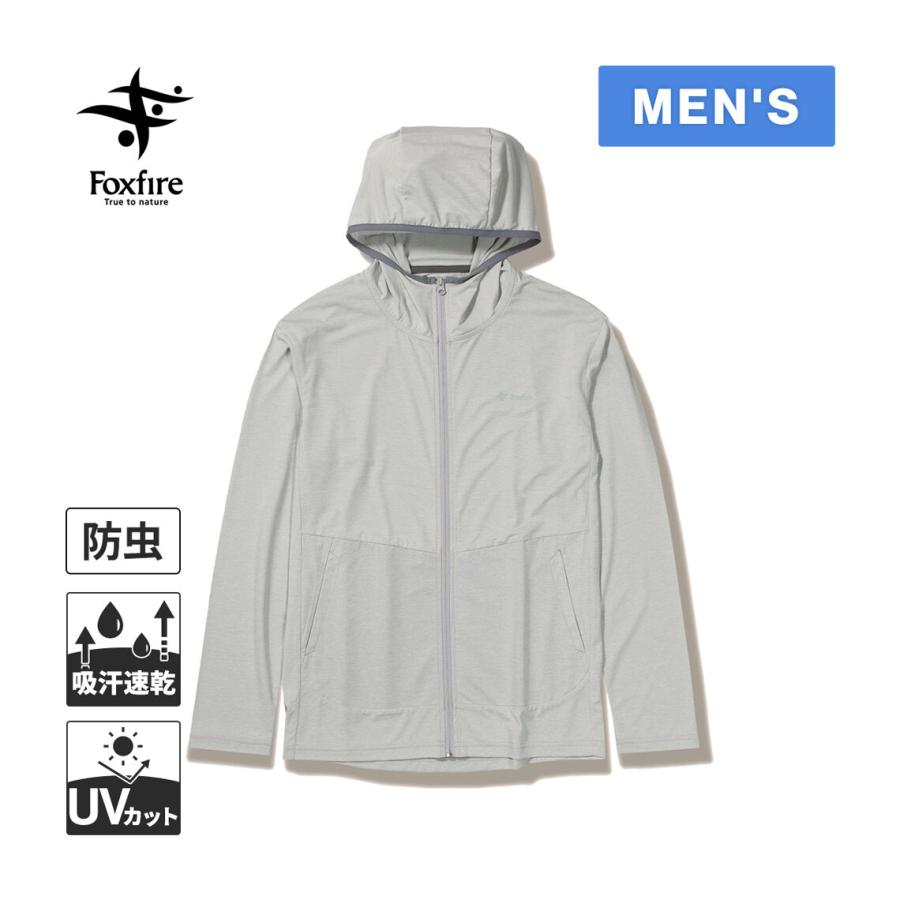 Foxfire（フォックスファイヤー） Foxfire SCフーディ 5215140 021 ライトグレー メンズ パーカー スコーロンシリーズ 防虫 吸汗速乾 UVカット アウトドア フーデ ...