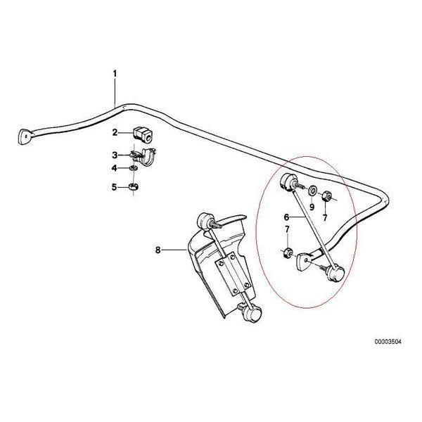 BMW E36 E28 E34 E24 E32 E31 フロント スタビリンク べントラムサポート スタビライザーリンク スタビロッド 新品 左右セット MEYLE強化品 : BMW専門店 ...