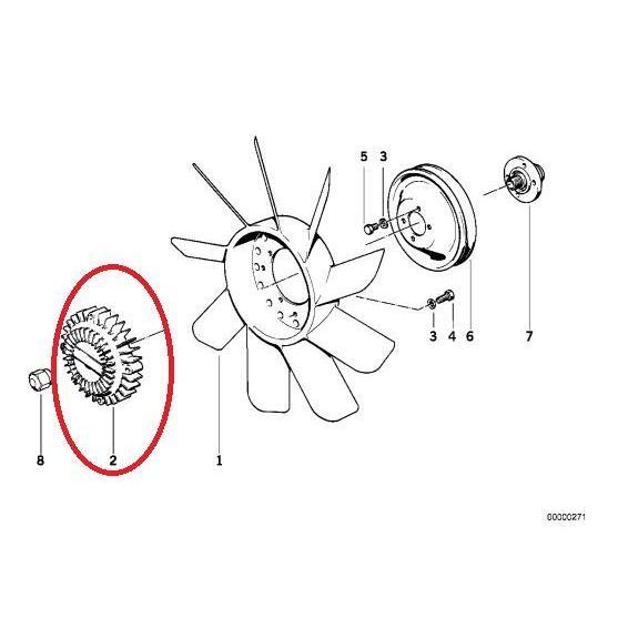 BMW E30 E36 E34 E39 Z3 ファンカップリング ファンクラッチ 新品 11521740962 11521723918 純正OEM : BMW専門店エスプリパーツ Yahoo ...