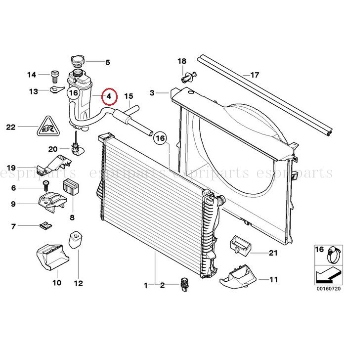 BMW BMW E39 540i E38 735i 740i 750i エクスパンションタンク サブタンク リザーバータンク ...