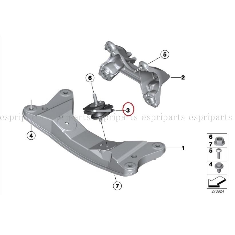 BMW BMW F30 F31 F34 318i 320i 320d 328i 330i 330e ミッションマウント ATマウント ...