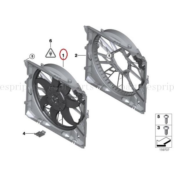 BMW BMW E87 130i E90 E91 E92 323i 325i 330i E84 X1 25ix 28ix 電動ファン ...