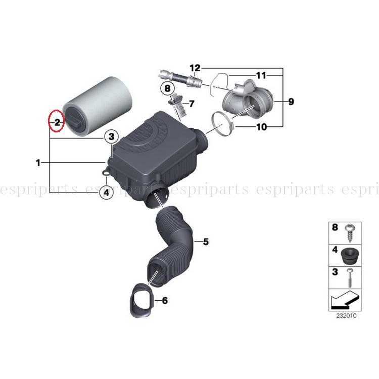 MINI（ミニ） BMW MINI R60 R61 ディーゼル CooperD CooperSD エアエレメント エアフィルター ...