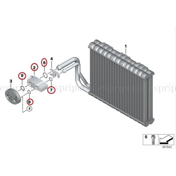 BMW F10 F11 F07 523i 523d 528i 530i 535i 550i M5 エアコン エキパン エキスパンションバルブ ...