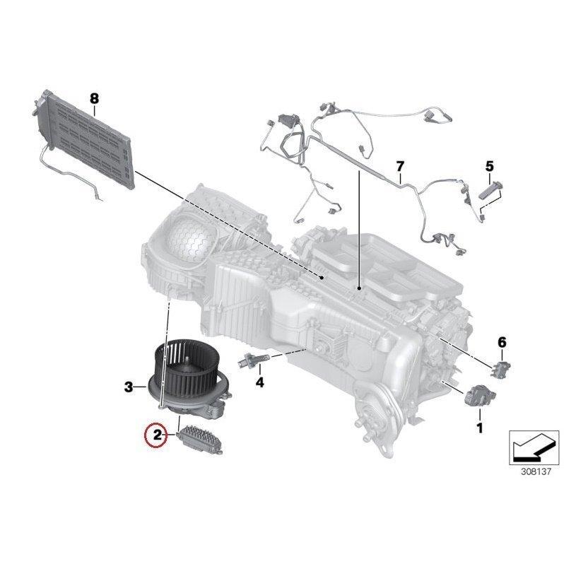 BMW F32 F33 F36 F82 F83 420i 428i 430i 435i 440i M4 ブロアレジスター レギュレーター ...