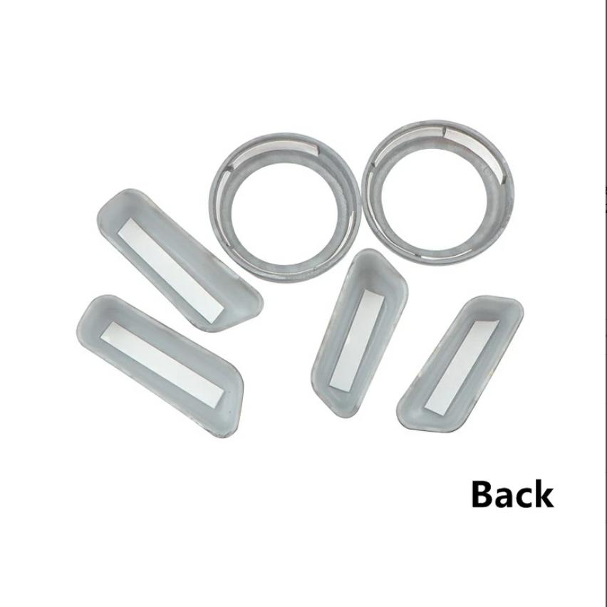 ボルボ・XC60/S90/XC90 用 シート 調整 スイッチ ボタン カバー ガーニッシュ パーツ 6枚 ABS製 選べる2色 ...