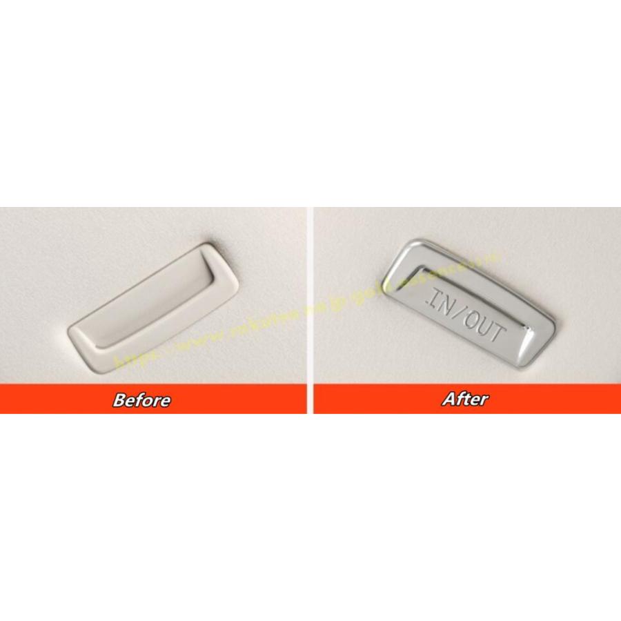 レクサス・LM500h 用 サンバイザー調整装飾 内装パーツ カスタム アクセサリー カー用品 ABS製 1個 シルバー 100558 ...