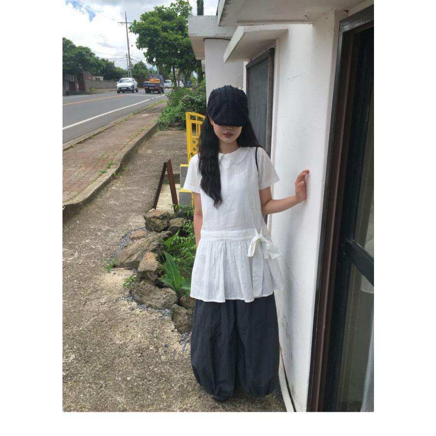 ベビーカラー リボン チェック柄ワンピース 新作 スクールスタイル ミニスカート（ホワイト）sk0859 : Essence オンラインショップ - 通販 - Yahoo!ショッピング