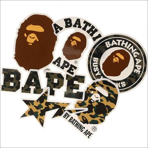 A BATHING APE (エイプ) 1ST CAMO STICKER SET (ステッカー 6枚セット) MULTI 1D80-182 ...