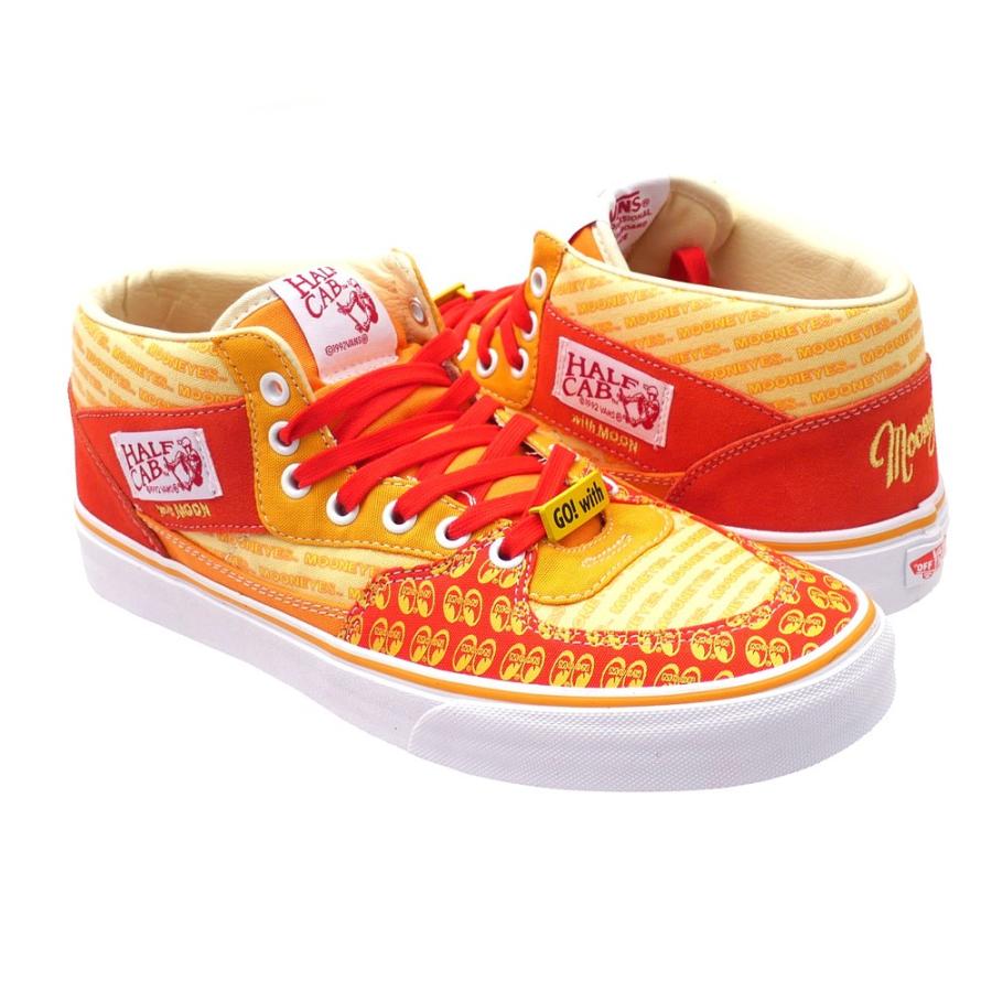 VANS VANS(バンズ) x MOONEYES(ムーンアイズ) HALF CAB (ハーフキャブ) FIERY RED/MULTI 291 ...
