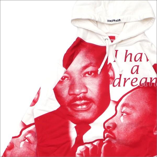 Supreme（シュプリーム） SUPREME MLK Hooded Sweatshirt (スウェットパーカー) WHITE 418 ...