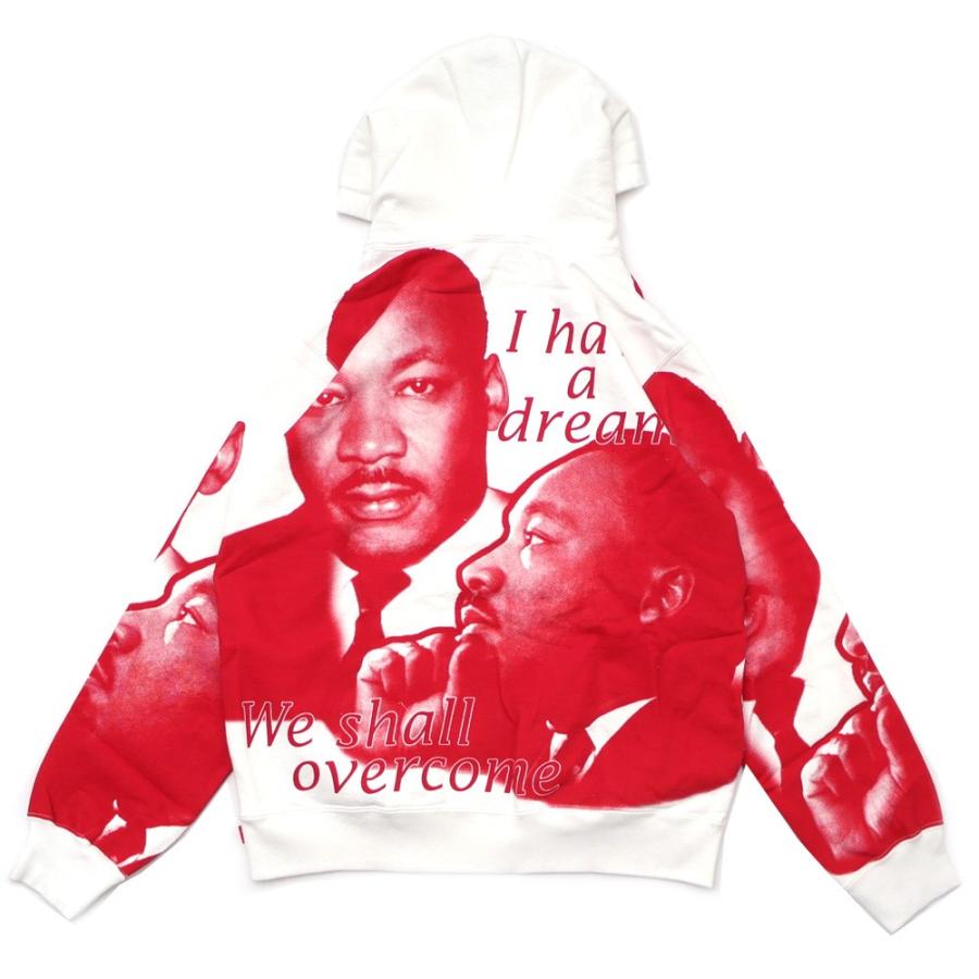 Supreme（シュプリーム） SUPREME MLK Hooded Sweatshirt (スウェットパーカー) WHITE 418 ...