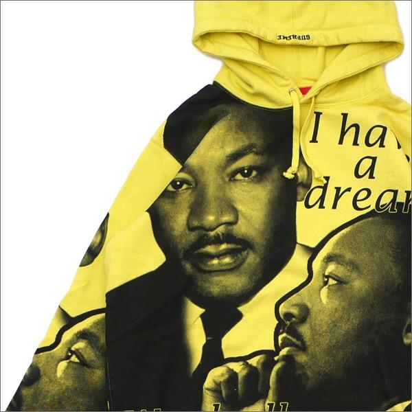 Supreme シュプリーム SUPREME MLK Hooded Sweatshirt (スウェットパーカー) LEMON 418 ...
