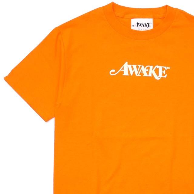 AWAKE NY Awake NY(アウェイク ニューヨーク) METALLIC FOIL LOGO TEE ORANGE 200 ...