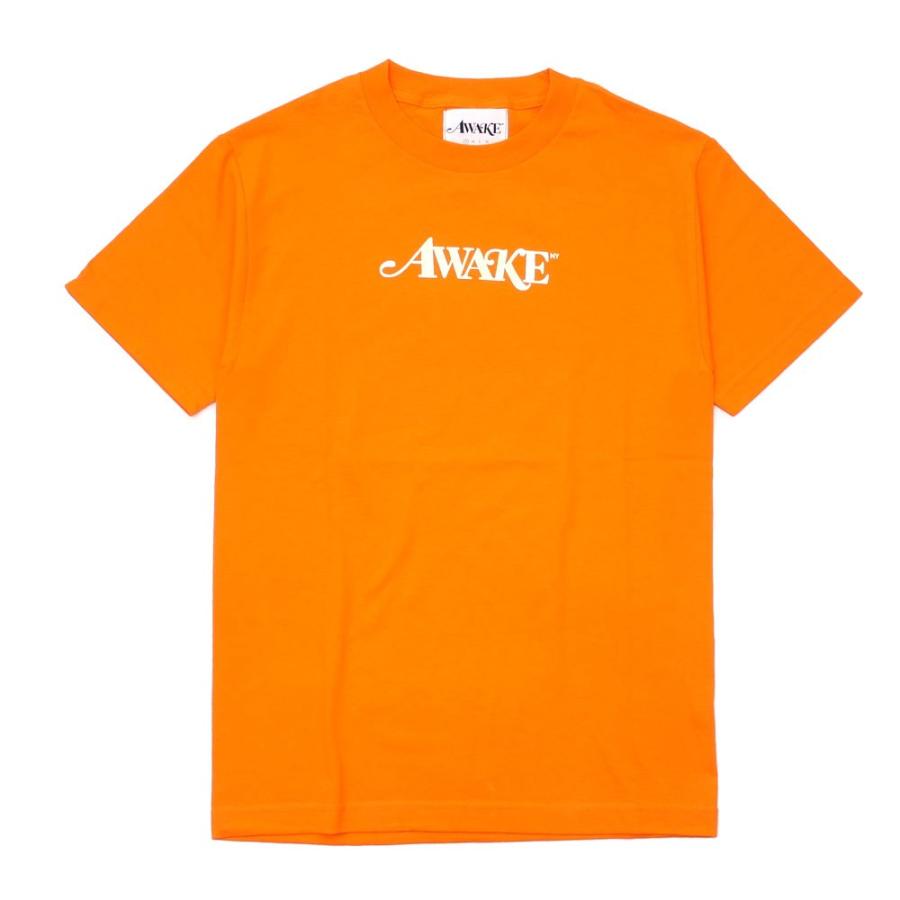 AWAKE NY Awake NY(アウェイク ニューヨーク) METALLIC FOIL LOGO TEE ORANGE 200 ...