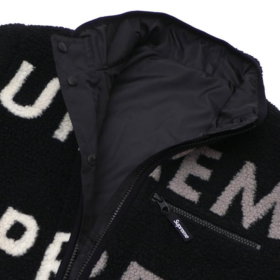 Supreme シュプリーム SUPREME Reversible Logo Fleece Jacket フリース ジャケット リバーシブル ...