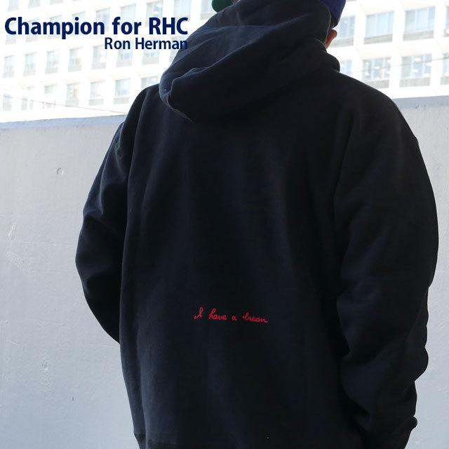 Ron Herman 【数量限定特別価格】 新品 RHC x Champion I have a dream Reverse weave Hoodie BLACK 211000746041 ...