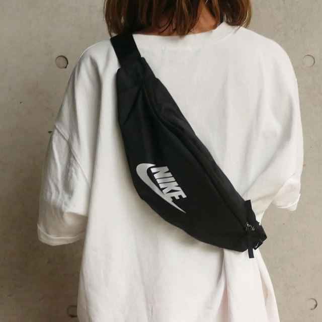 NIKE 新品 ナイキ HERITAGE HIP BAG ウエストバッグ BLACK ブラック 黒 BA5750-010 ...