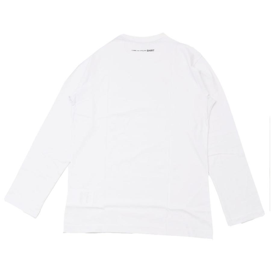 COMME des GARCONS SHIRT 新品 コムデギャルソン シャツ BACK LOGO L/S TEE 長袖Tシャツ WHITE ...