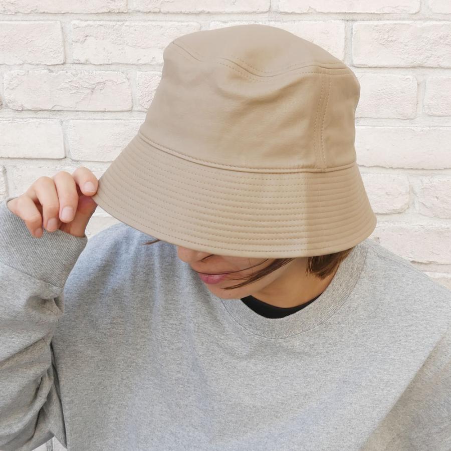 Ron Herman 【数量限定特別価格】 新品 ロンハーマン RHC FAUX LEATHER HAT レザーハット BEIGE ベージュ ...