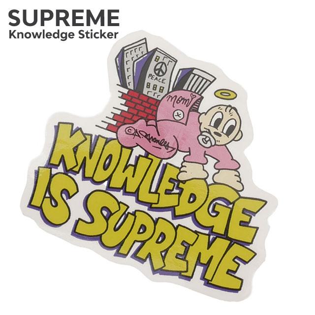 Supreme 新品 シュプリーム SUPREME Knowledge Sticker ステッカー 290005681019 グッズ ...