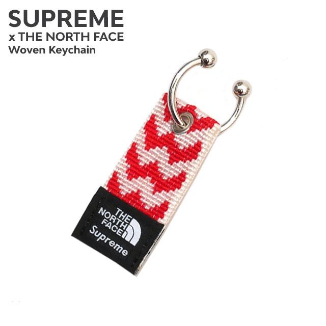 Supreme 新品 シュプリーム SUPREME x ザ ノースフェイス THE NORTH FACE Woven Keychain キー ...