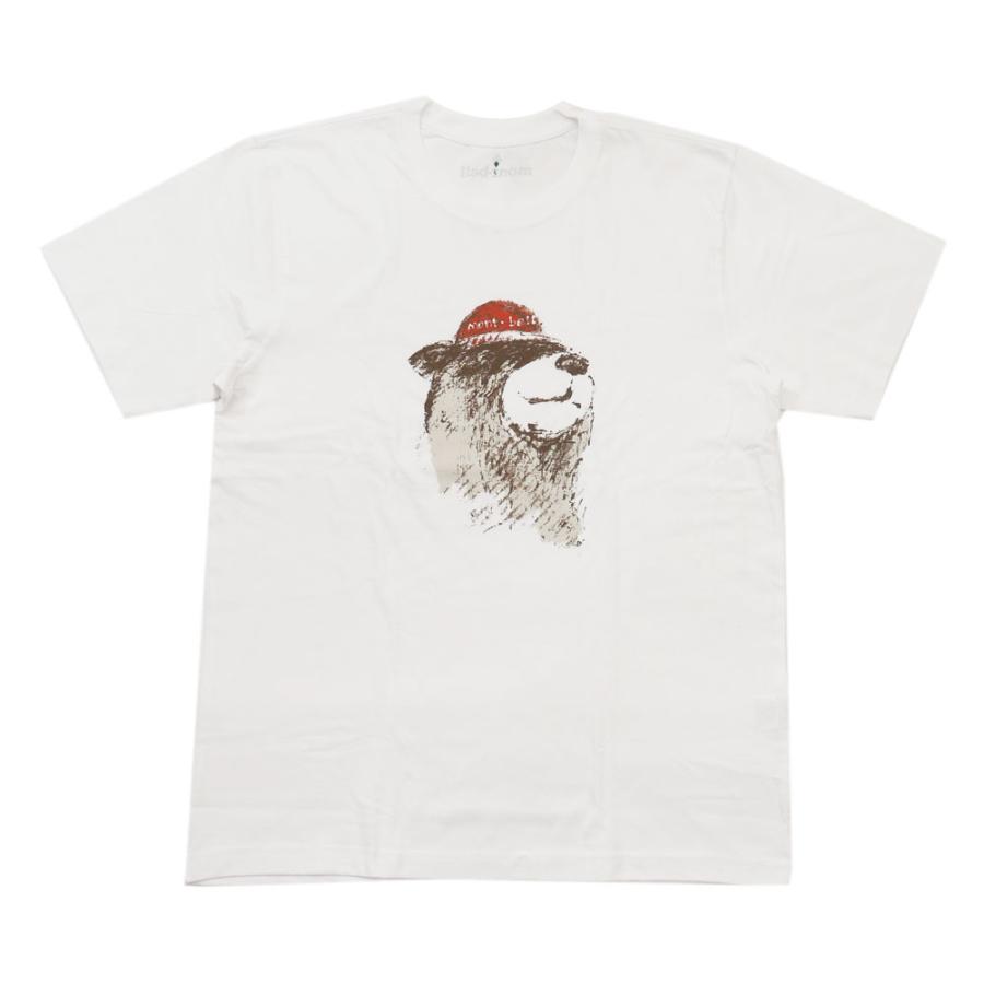 mont-bell 新品 モンベル Pear Skin Cotton KUMA Tee ペアスキンコットン Tシャツ クマ 熊 WHITE ...