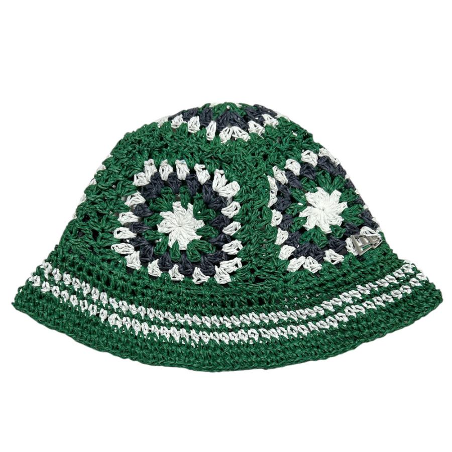 NEW ERA 新品 ニューエラ CROCHET KNIT PAPER OSFM クロシェ ニット バケット ハット 14388393 ...