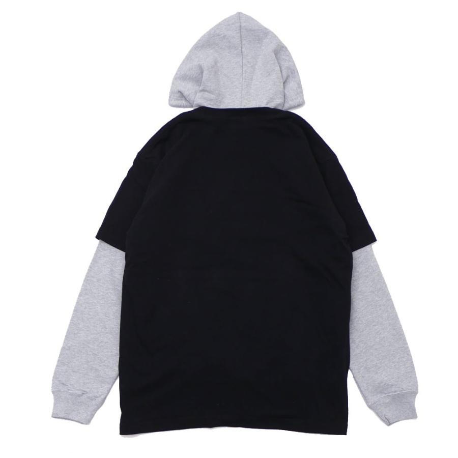 新品 ADVANCE (アドヴァンス)ARS-8030Layered Pullover [プルオーバーパーカー]BLACKxGREY 694 ...
