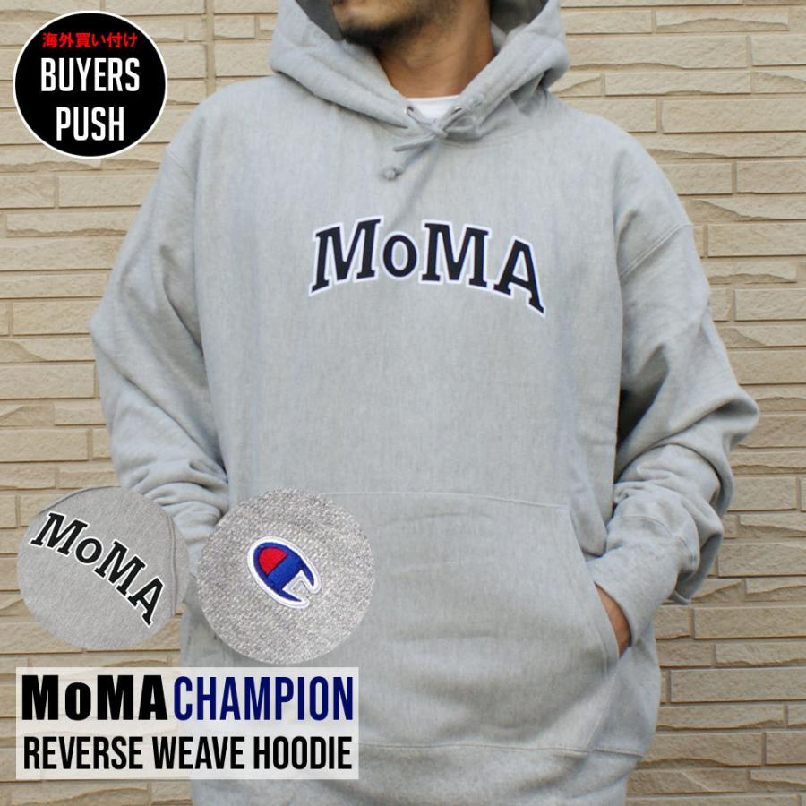 Champion 新品 XLサイズ チャンピオン x モマ MoMA Reverse Weave Hoodie リバースウィーブ OXFORD ...