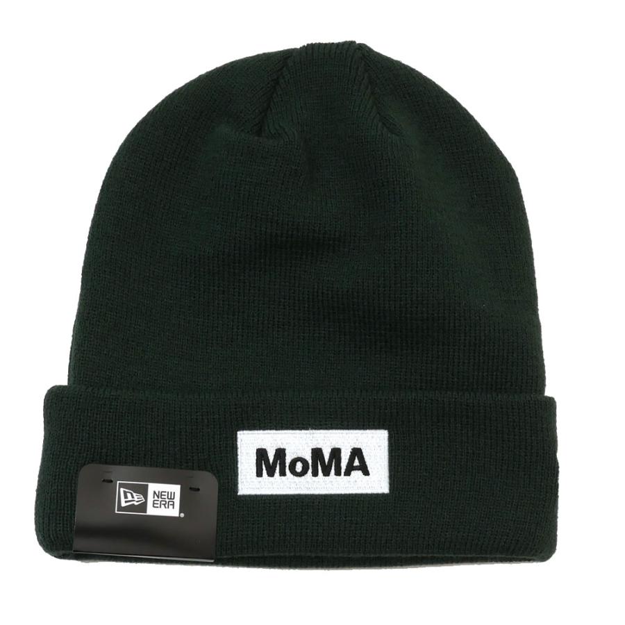 NEW ERA（ニューエラ） 新品 NEW ERA x モマ MoMA BEANIE ビーニー ニットキャップ GREEN グリーン ...