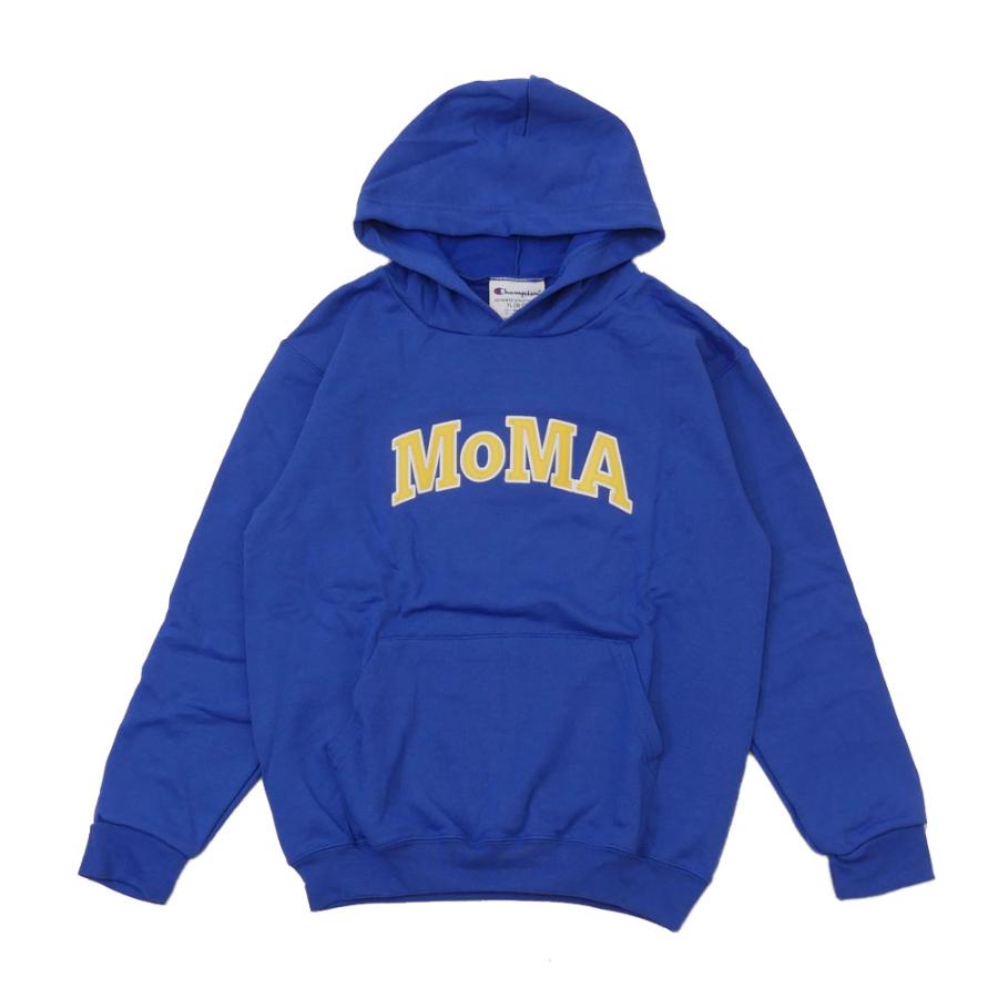 Champion（チャンピオン） 新品 モマ MoMA x Champion Hoodie Kid's 子供用 プルオーバーパーカー BLUE ...