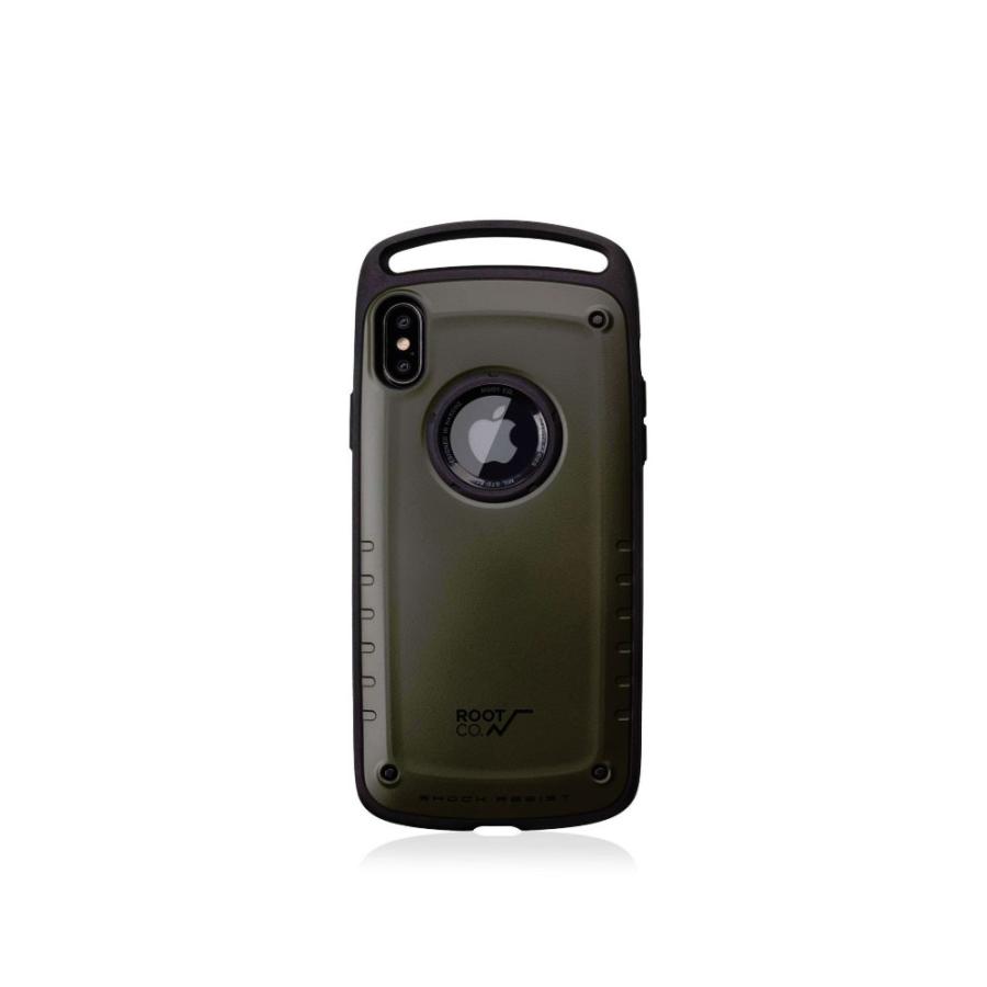 ROOT CO. 新品 ルート ROOT CO. iPhone XS MAX専用 GRAVITY Shock Resist Case Pro スマホケース KHAKI カーキ ...